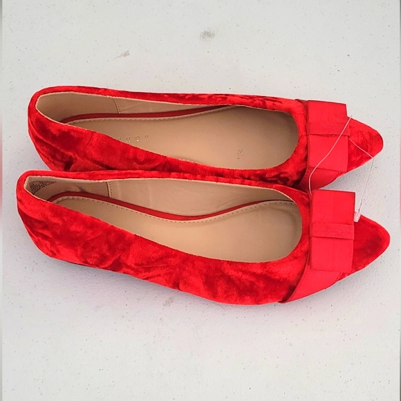 Metaphor | Shoes | Red Suede Flats | Poshmark